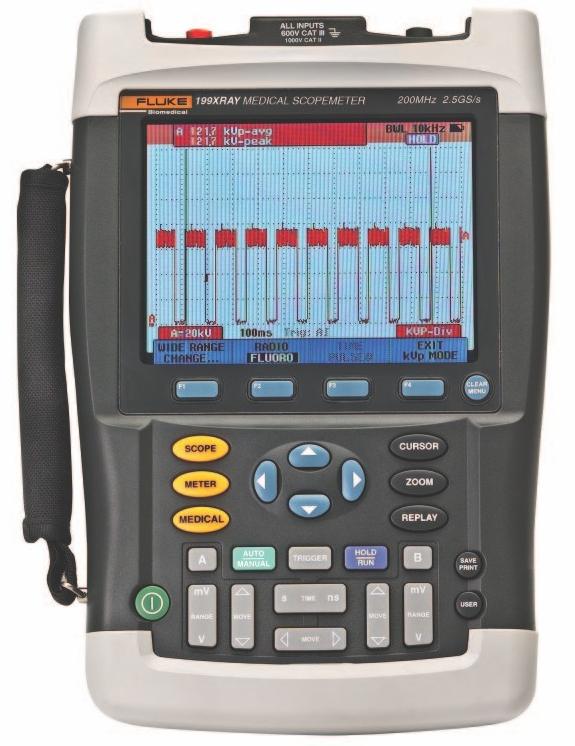 Medical Scopemeter Digital Portable 200 MHz Fluke Biomedical 199XRAY ...
